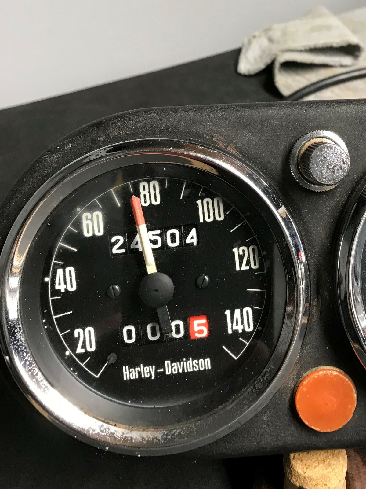 Vintage HARLEY DAVIDSON FXR OEM Motorcycle Speedometer - Tachometer set ...