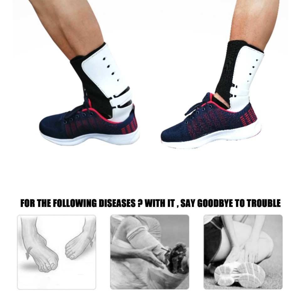 Ankle Brace Support Foot Drop Splint Orthosis Brace Protection Pain ...