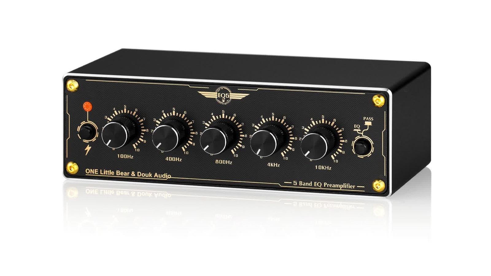 Douk Audio EQ5 Mini 5-Band EQ Preamp Equalizer Stereo Home/Car Audio ...