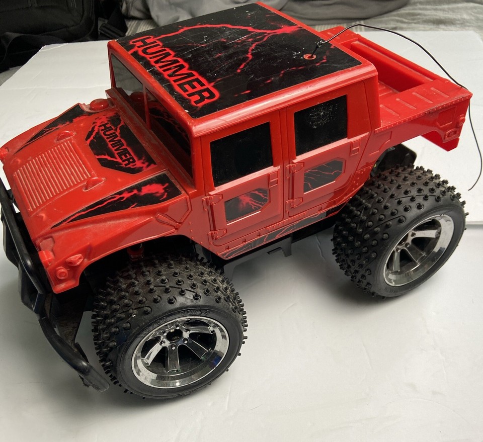 NIKKO RC Red Hummer 1st Gen. No Remote Untested Parts Repair RC Humvee ...