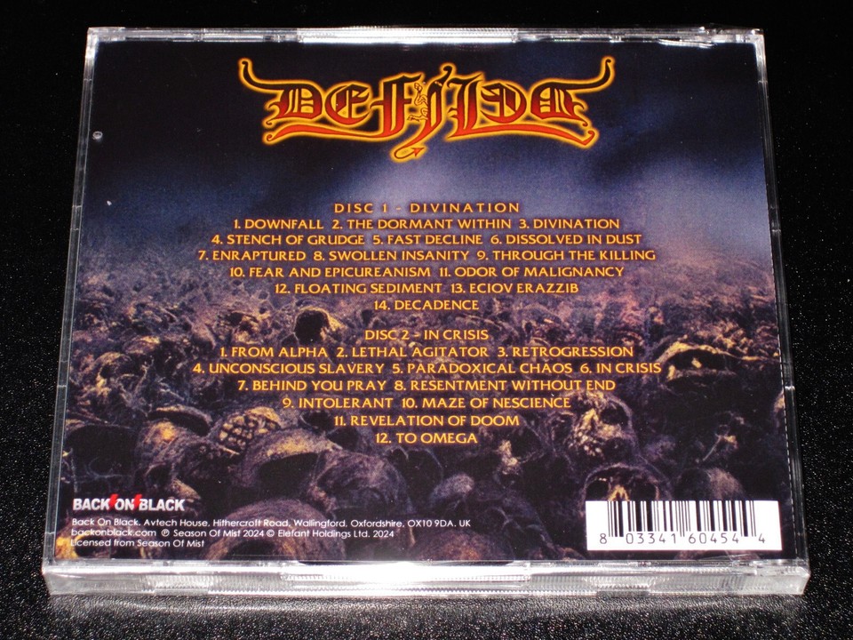 Defiled: Divination + In Crisis 2 CD Set 2024 Back On Black BOBV1164CD JC NEW | eBay