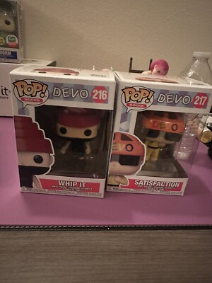 Funko POP! Rocks Devo Whip It #216 Satisfaction #217 BrandNew In Box ...