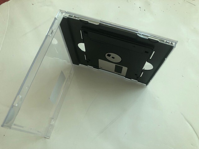 100 New Rare Double 3.5" Floppy Diskette Tray, Black in Jewel Cases ...