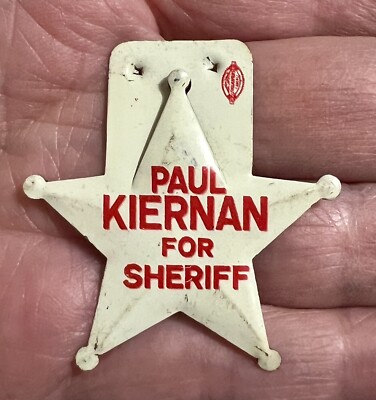 1960’s PAUL KIERNAN FOR SHERIFF Monmouth County, NJ Campaign Fold Tab ...