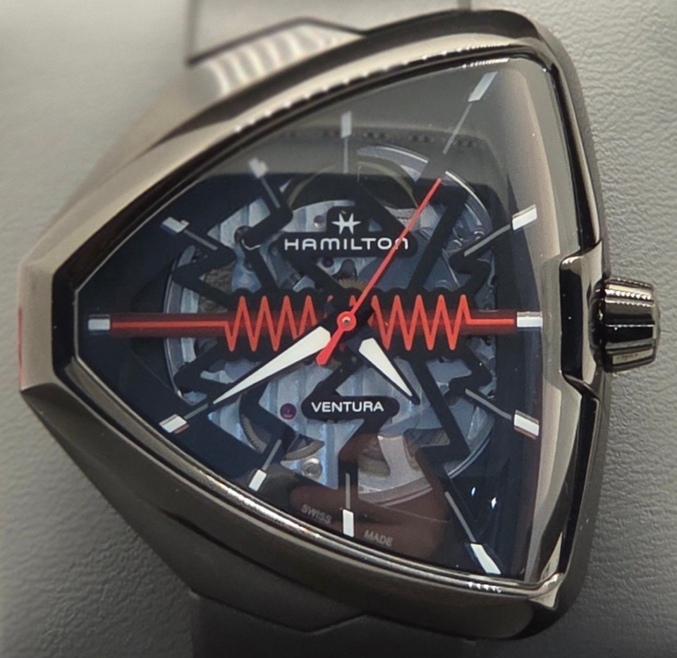 Hamilton Ventura Elvis 80 Auto Black PVD Swiss Automatic Men's Watch | eBay
