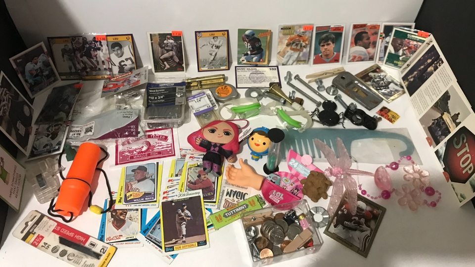 Junk Drawer Lot of collectibles, nuts, bolts, doohickeys ...
