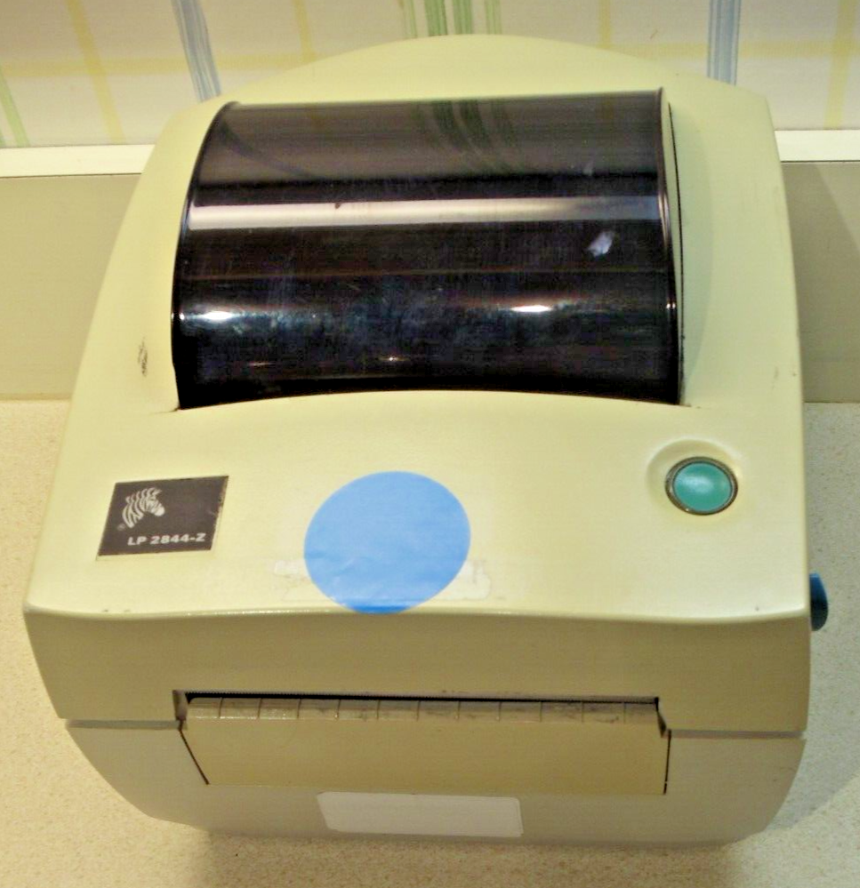 Zebra LP 2844-Z (284Z-20300-0001) Thermal Printer w/Power Supply | eBay