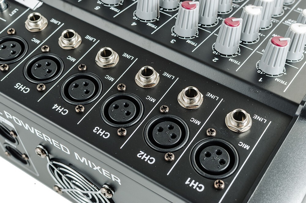 4 Channel Power Mixing Amplifier 2000W Professional Powered DJ Mixer ...