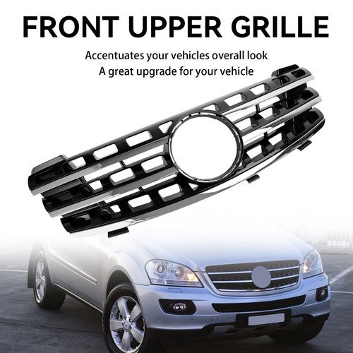 Front Bumper Grille Grill Fit Mercedes ML-Class W164 2005-2008 Chrome ...