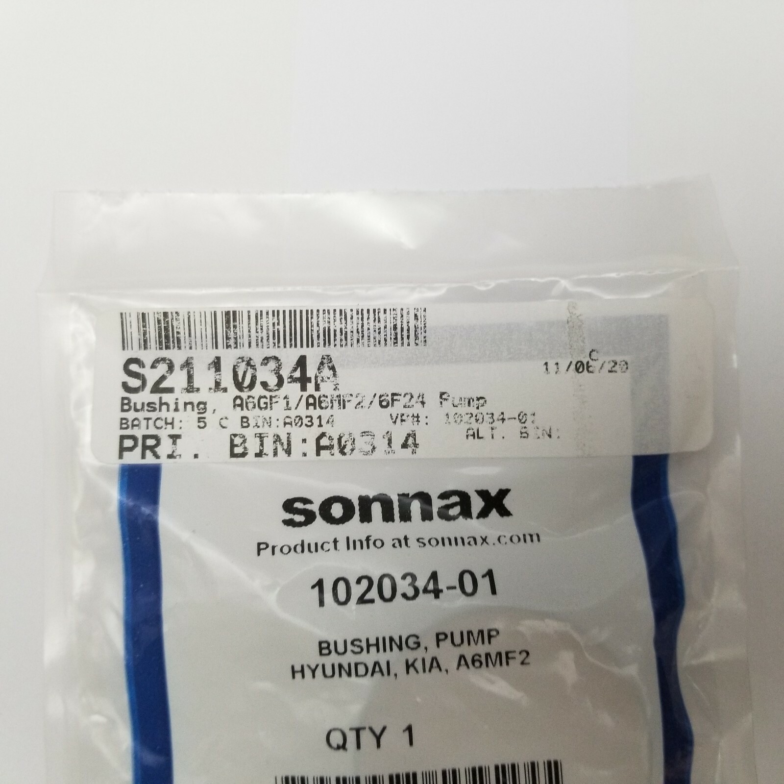 Hyundai A6GF1 A6MF2 6F24 Automatic Transmission Pump Bushing and Seal ...