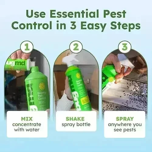 BugMD Starter Kit - Esential Oil Pest Concentrate (2 btl 3.7oz + 1 btl ...