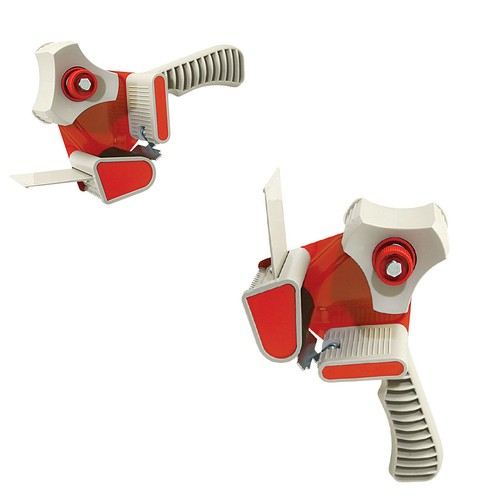 2 X 50mm Heavy Duty Metal Packing Tape Sealing Sellotape Hand Dispenser ...