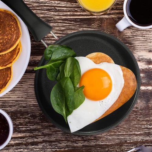 non stick steak pan Deep Frying Pan Press Stainless Steel Skillet | eBay