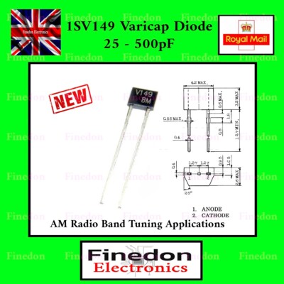 1SV149 25-500pF AM HF varicap varactor diode UK Seller | eBay