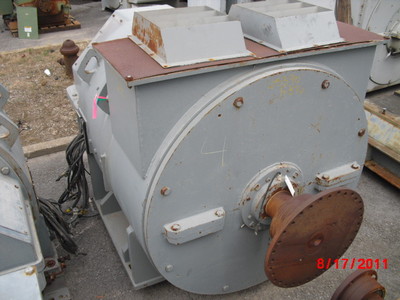 2500 HP DC General Electric Motor, 1000 RPM, 876 Frame, DPFV, 700 V EOK ...