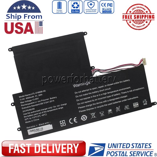 UTL-516698-3S Battery For EVOO EVC156-1BK EVC156-2BK ECV156-1 ECV156-2 ...