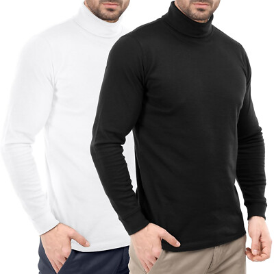Men's Casual Slim Fit Basic Tops Knitted Lightweight Turtleneck ...