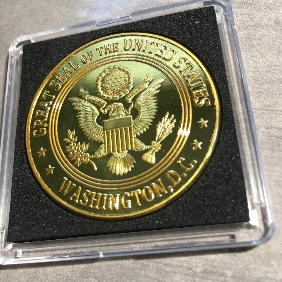 OKLAHOMA (OK) State Seal 1907 Colorized Collectible Challenge Coin WITH ...