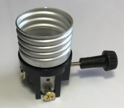 New 3 Terminal Turn Knob Lamp Socket Interior for Wiring Bottom Light ...