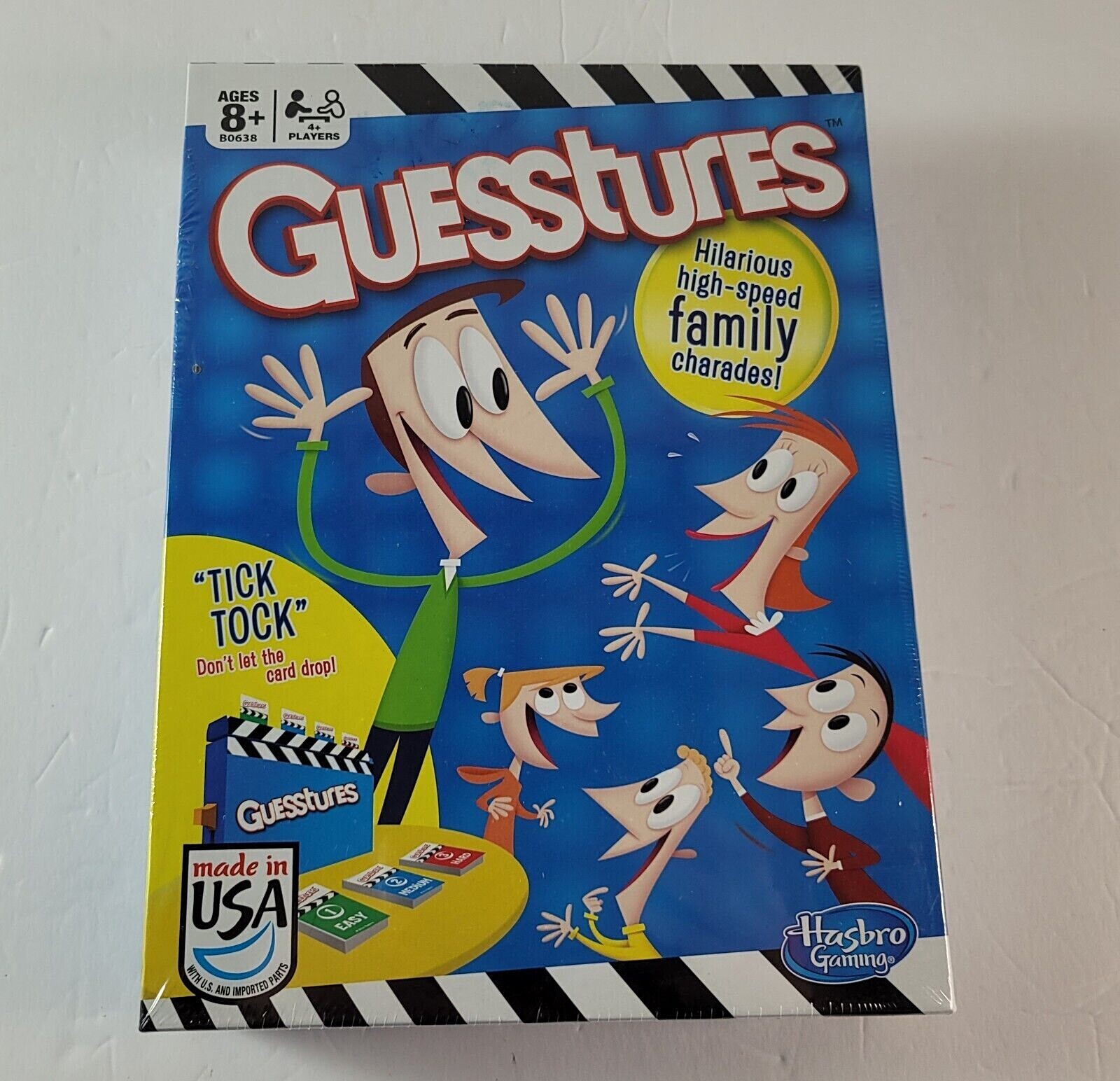 Brand New Hasbro Guesstures 2014 Ages 8+ Sealed Board Game Family ...