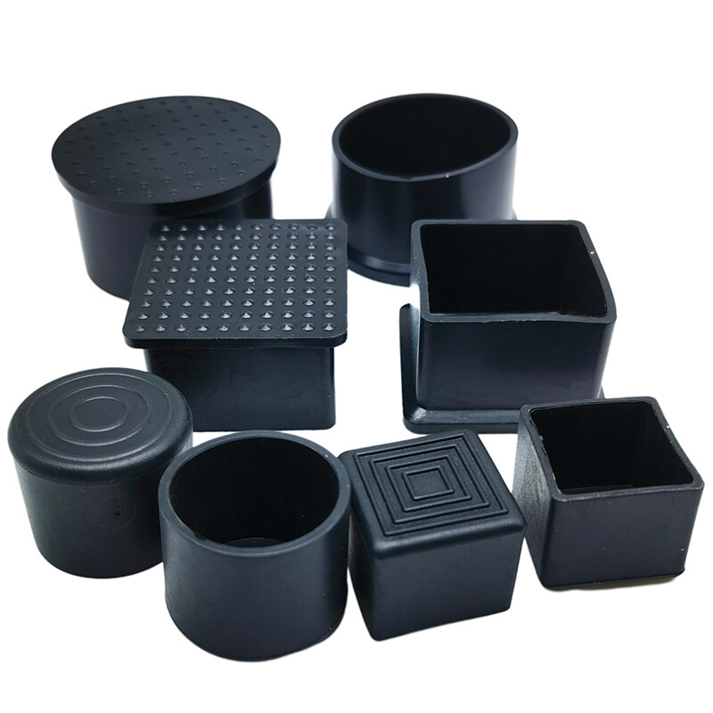 Round/Square Plastic End Cap Black,Caps Tube Pipe PVC Blanking Cover ...
