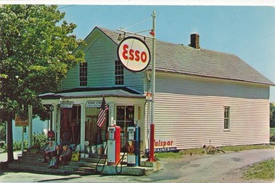 Esso gas station unmailed chrome Middleville New Jersey NJ postcard ...