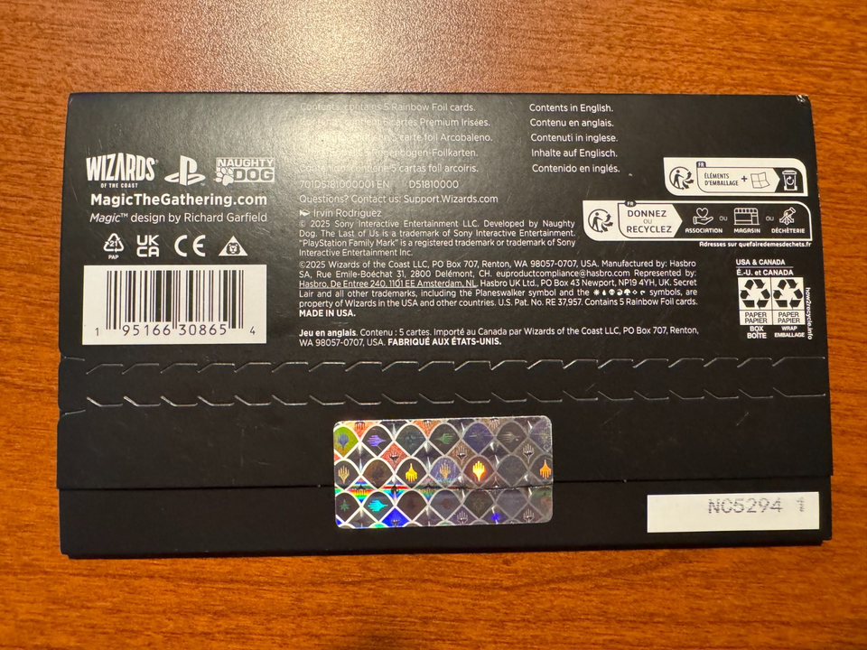 In Hand Secret Lair x The Last of Us Part I Rainbow FOIL - PlayStation ...