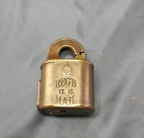 Vintage Brass US Reg'd Mail Lock Postal Rotary Padlock WITHOUT KEY | eBay