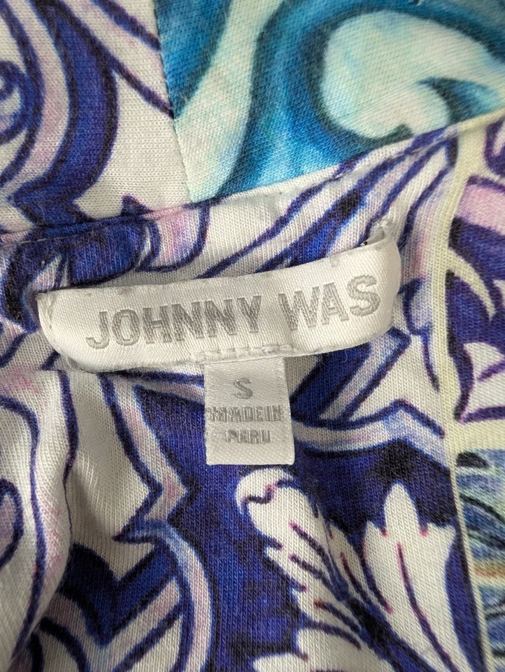Johnny Was Mosaic Tile Print Sleep Robe Pima Cotton Modal S *Missing ...