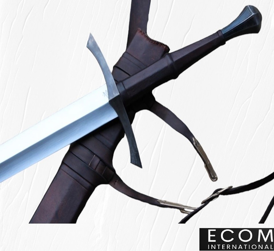 Custom Hand Forged Battle Ready Sword, Raven Longsword, Medieval ...