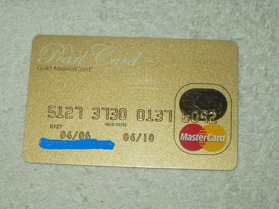 vtg pearl credit card gold mastercard from 2006 unsigned | eBay