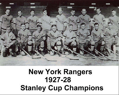 NY Rangers 1927-28 Championship Team, 8x10 Color Photo | eBay