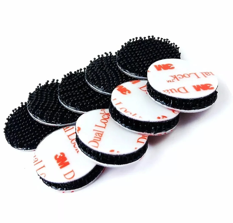 3M Dual Lock Dots | CLEAR & BLACK Self Adhesive Pads Sticky Hook ...