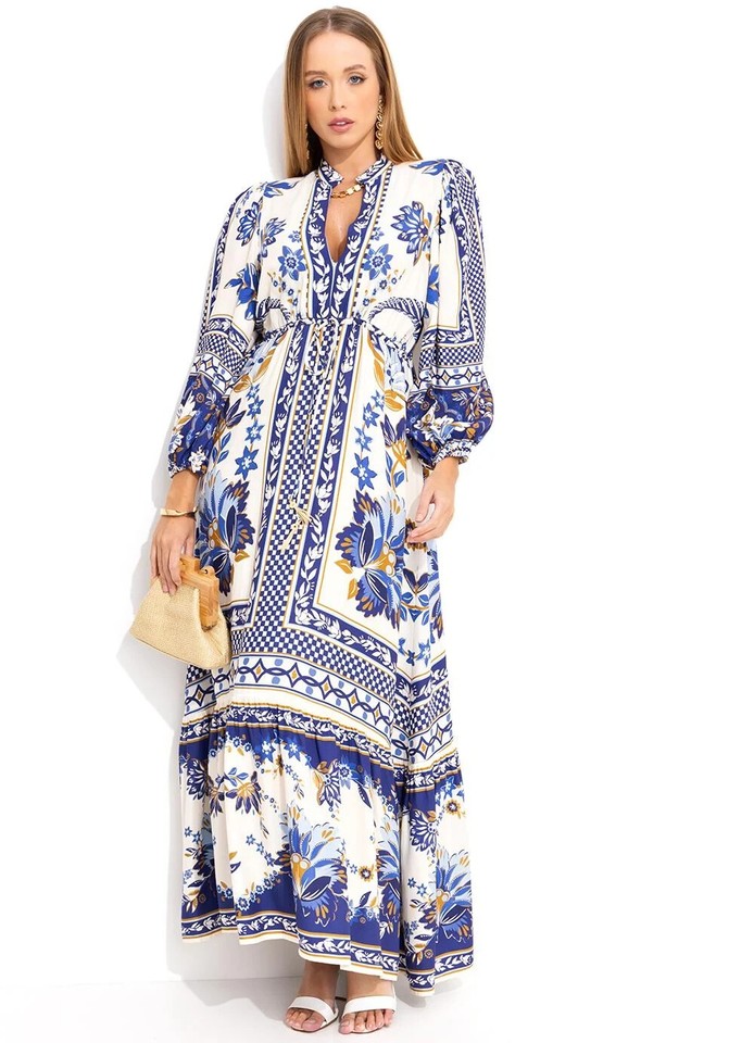 Farm Rio Brazil Tropical Charm Maxi Dress Size M | eBay