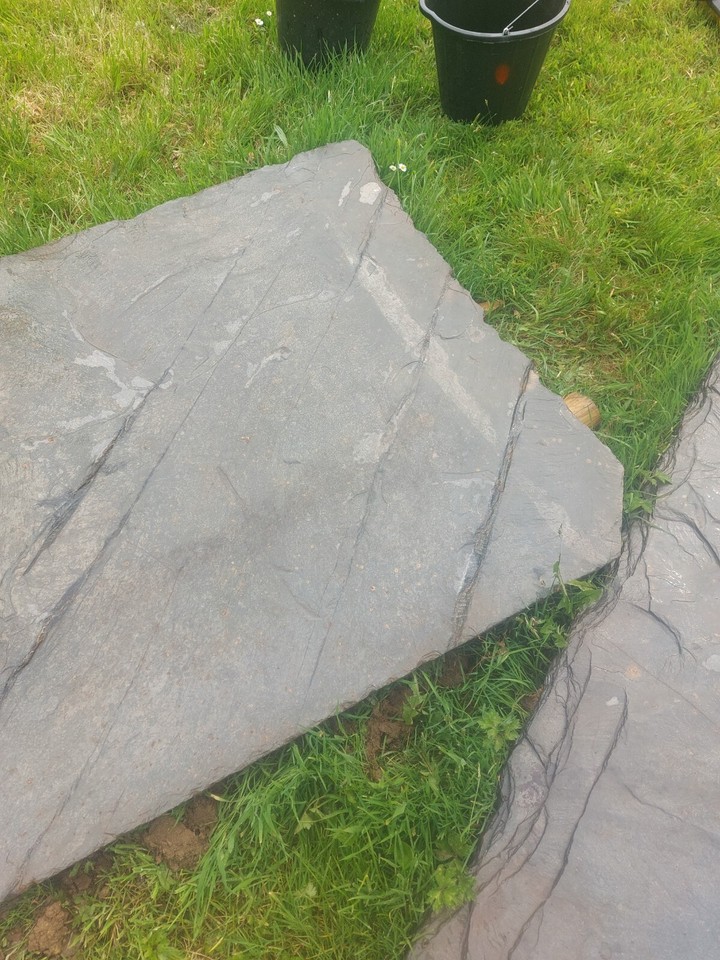 Very Large Delabole Slate Slab 160cm X 90cm 4cm thick average depth ...