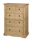 MEXICAN PINE CORONA 4 DRAWER CHEST, CHEST OF 6 DRAWERS, BEDSIDE DRAWERS ...