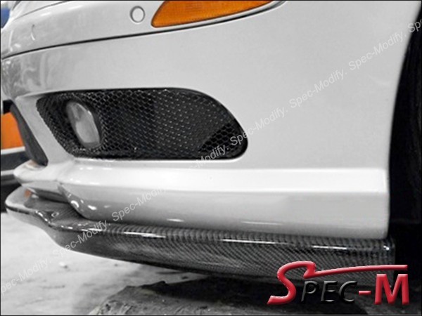 2003-2006 CARBON MERCEDES BENZ R230 FOR SL55AMG C TYPE FRONT LIP ...