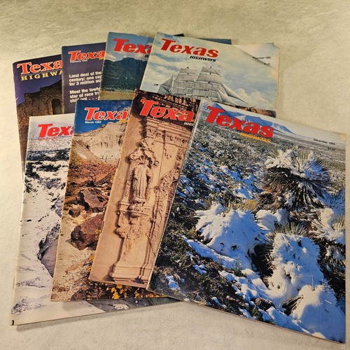 Texas Highways Magazines Lot of 8 Vintage 1982 1989 | eBay