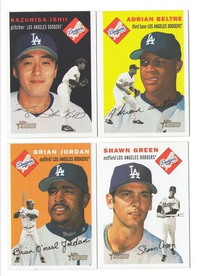 2003 Topps Heritage w/SP's & Variation - LOS ANGELES DODGERS Tea | eBay