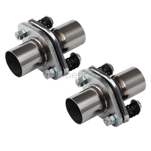 2" ID Stainless Exhaust Spherical Joint Spring Bolt Flange Pipe Repair ...