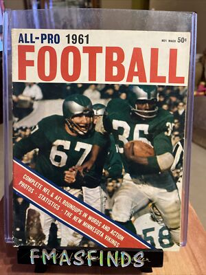 Z2 1961 ALL PRO FOOTBALL MAGAZINE Eagles On Front Cover | eBay