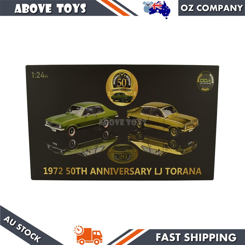 DDA 1:24 1972 Holden LJ Torana Green LJ GTR Gold LJ GTR XU1 50th ...
