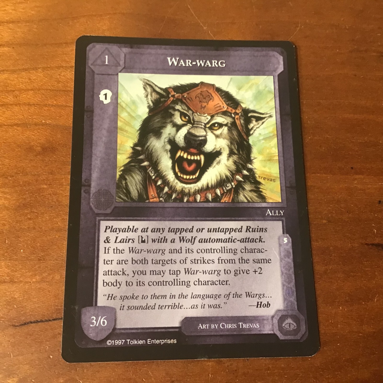 War Warg - The Lidless Eye - Middle Earth CCG - MECCG Card | eBay