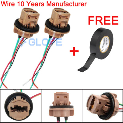 Universal Pigtail Wiring Female Socket 7443 Harness For DRL Light ...