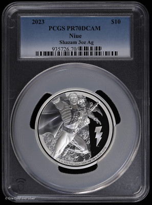 2023 $10 Niue Proof Shazam 3 oz Silver PCGS PR 70 DCAM | DC Comics | eBay