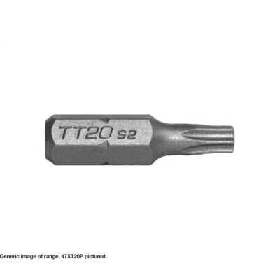 Torx Drive (with Pin) Screwdriver Bit T20 x 25mm - Pack of 1 | eBay ...