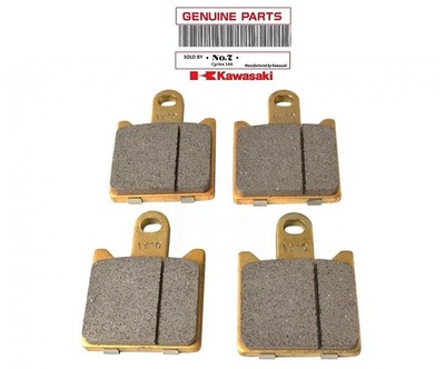 Genuine Kawasaki Rear Brake Pad Set Ninja ZX-6R 2007-2012 2021-2022 ZX ...