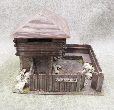 28mm AWI FIW cast resin STILLWATER FORT Painted possibly Grand Manner ...