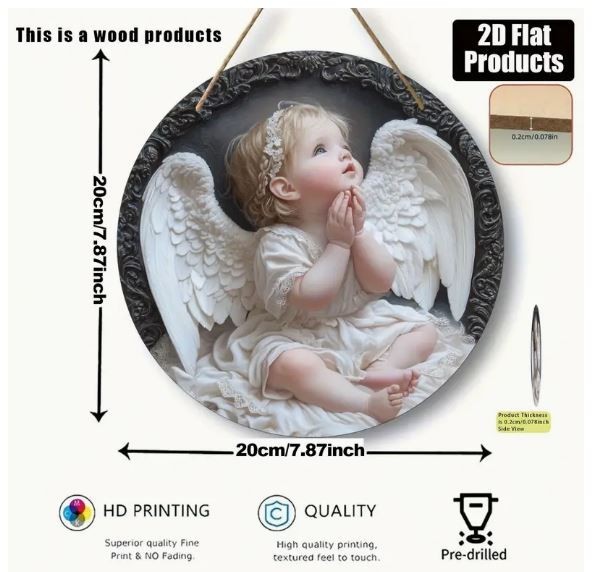 Holzschild süßer kleiner Engel Kind Engelskind Mädchen Engelchen | eBay.de
