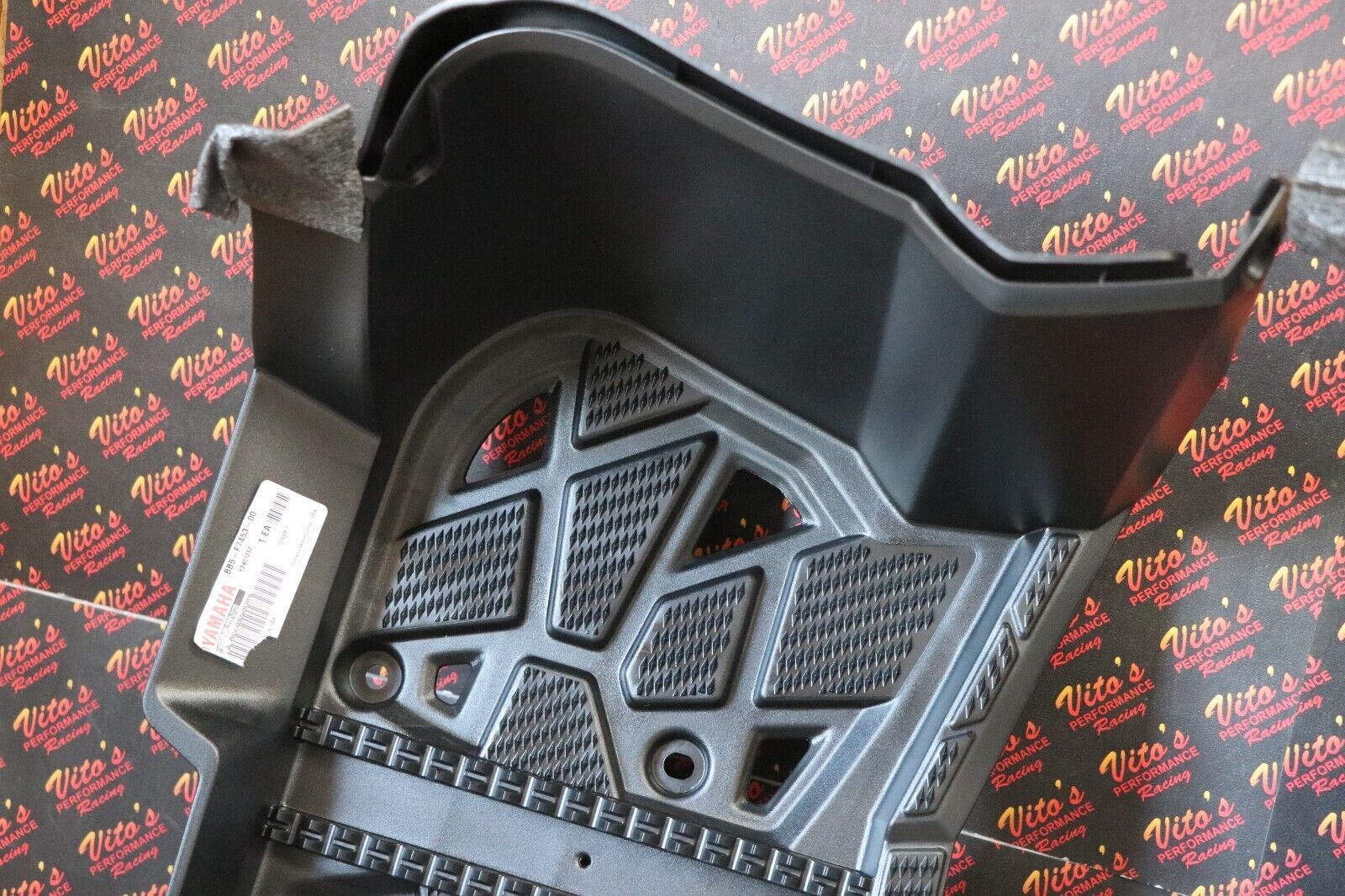 2 x OEM Floorboard footrest footwell Heel guards L+R Yamaha Kodiak 450 ...